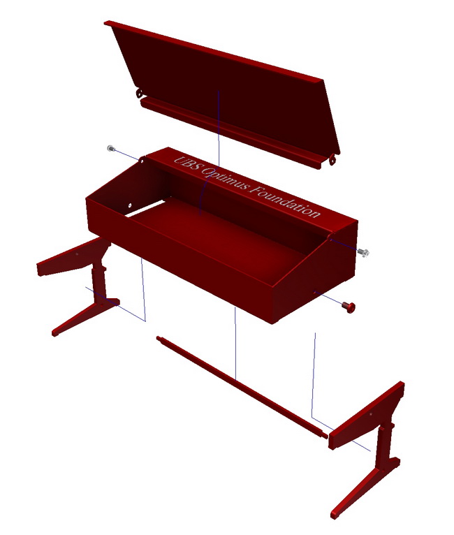 "Das rote Pult" als Kundengeschenk - Metall Werk Zürich AG